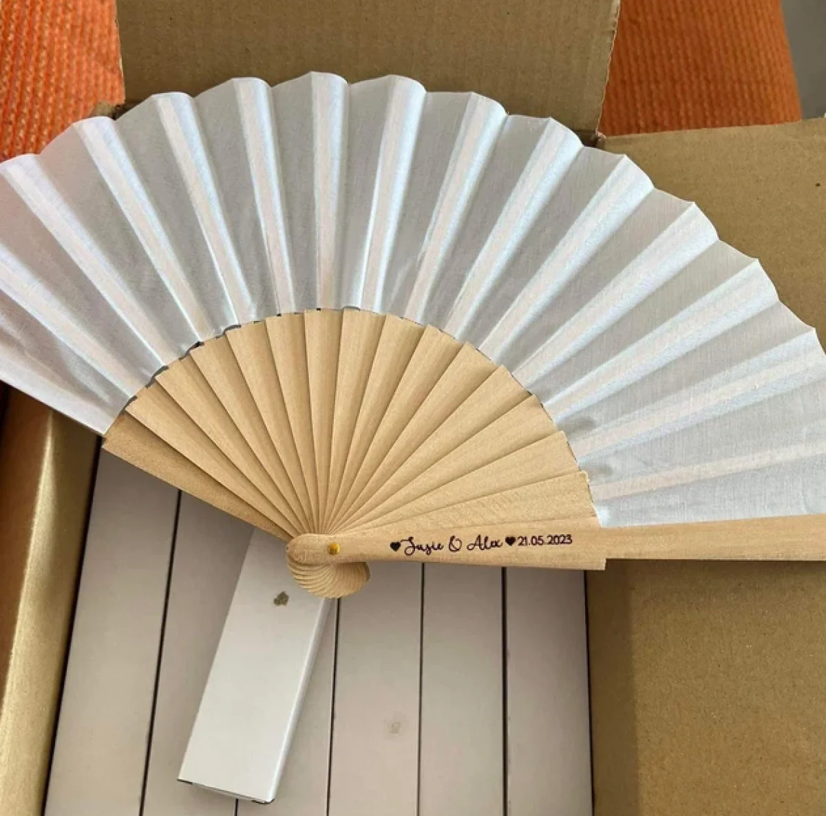abanico personalizado para bodas - Loume